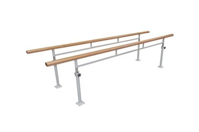 Fixed Parallel Bars, Adjustable Height, 3m Powder Coated Steel Hand Rails